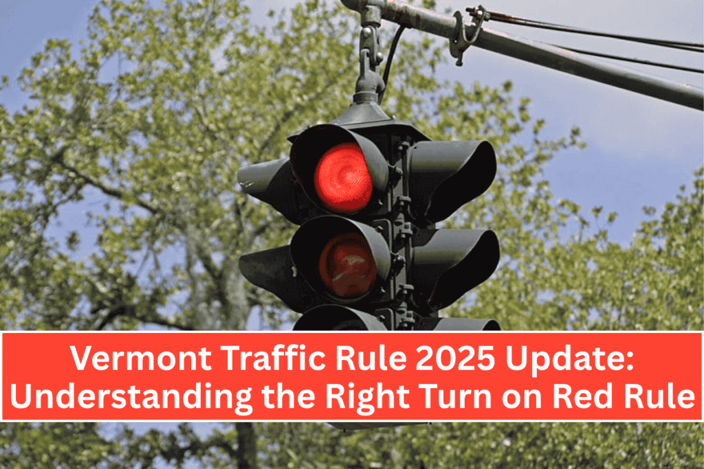 Vermont Traffic Rule 2025 Update: Understanding the Right Turn on Red ...